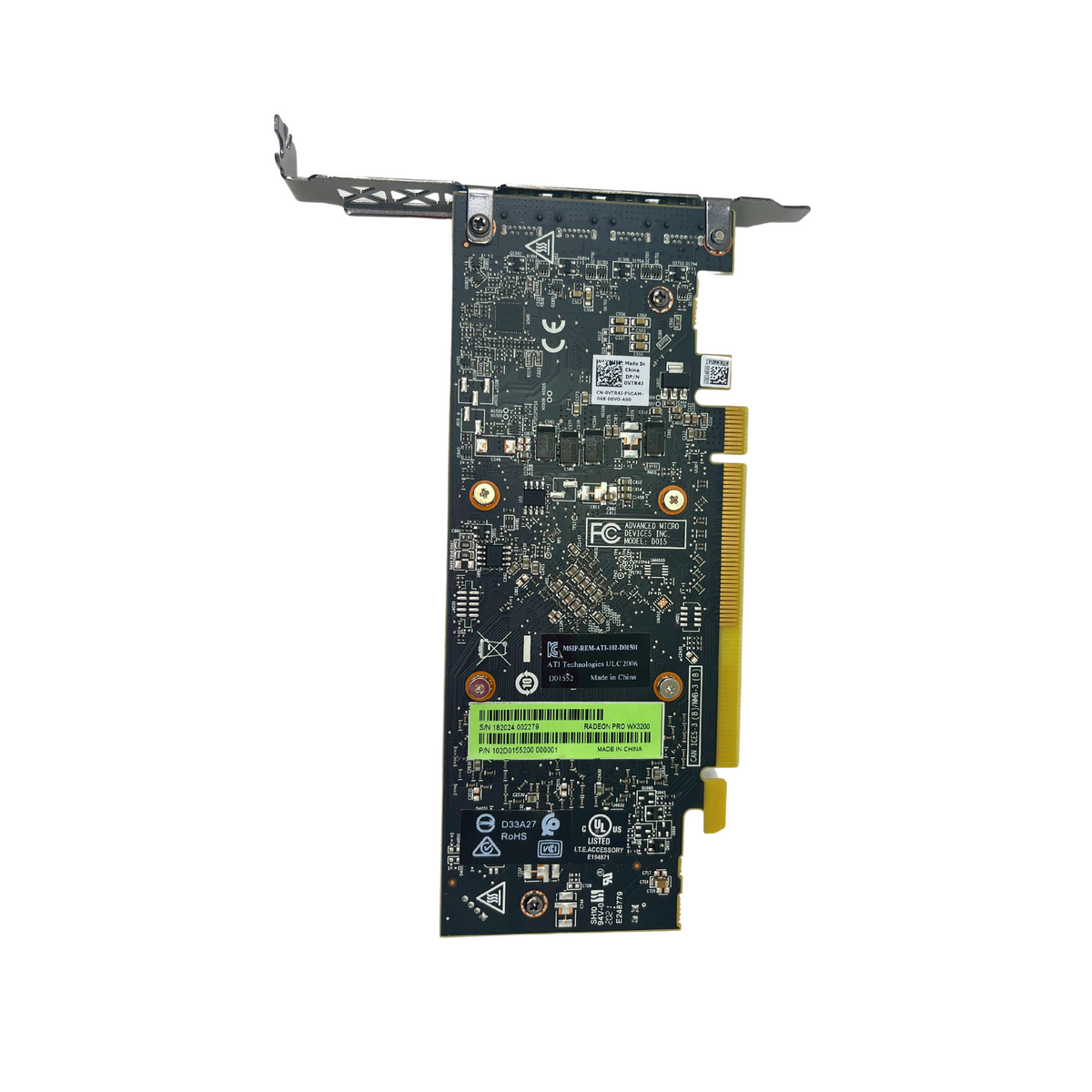 Dell Radeon Pro WX3200 4GB GDDR5 Quad DisplayPort Graphics Card (VTR4J ...