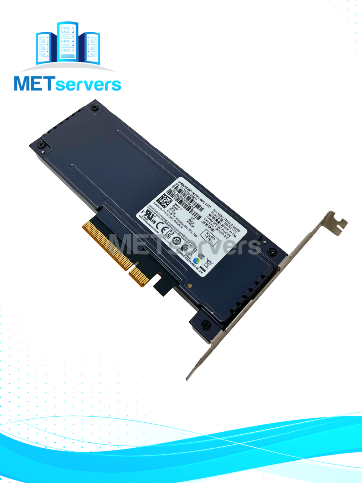 Dell Samsung PM1725b Series 1.6TB NVMe PCIe HHHL SSD MZ-PLL1T6C-MZPLL1 ...