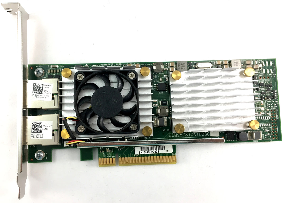 Dell Broadcom 57810 Dual Port 10GbE Base-T RJ-45 CNA Network Adapter ...