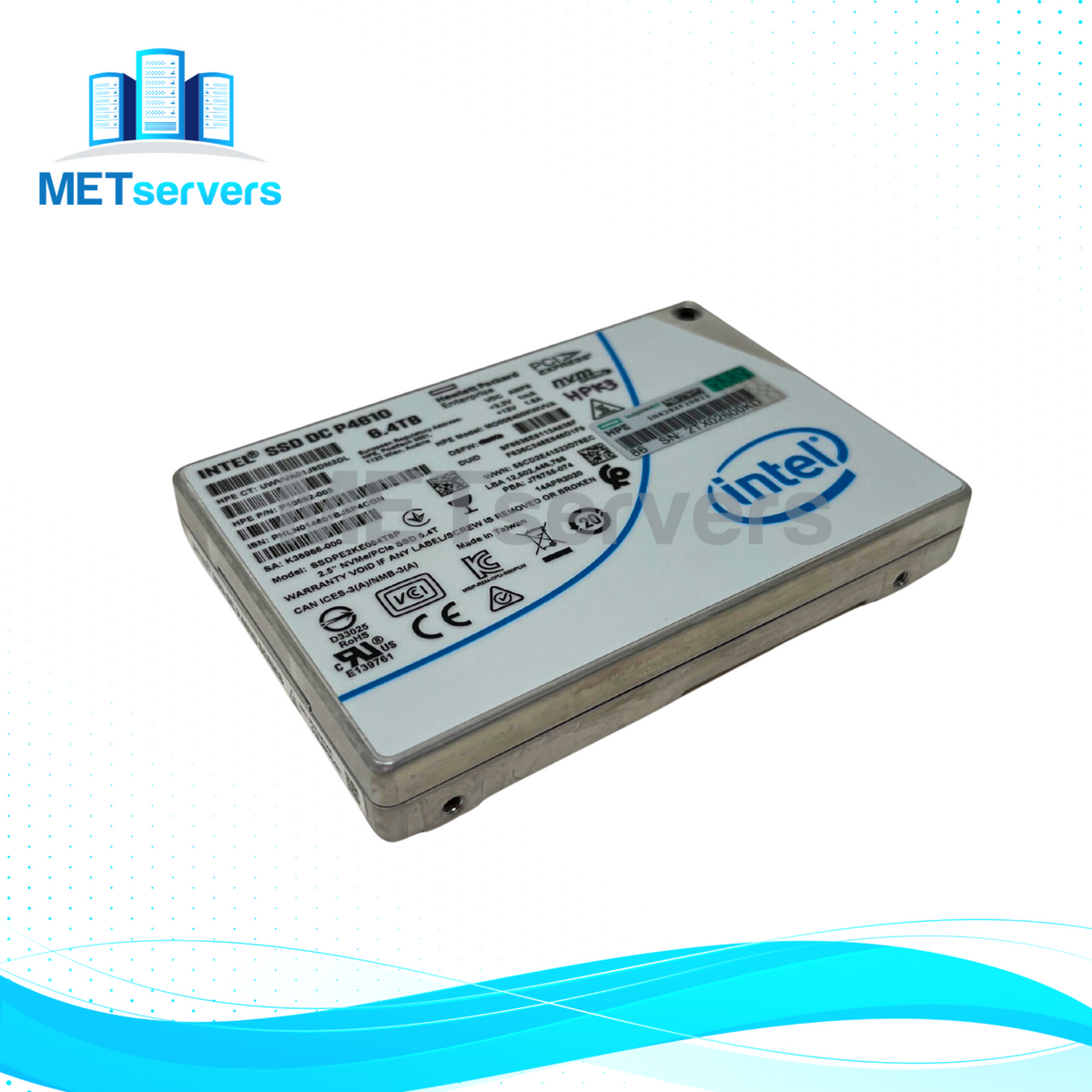 HP Intel DC P4610 Series 6.4TB NVMe PCIe 2.5" SSD Solid State Drive(P1 — The Server Store Parts