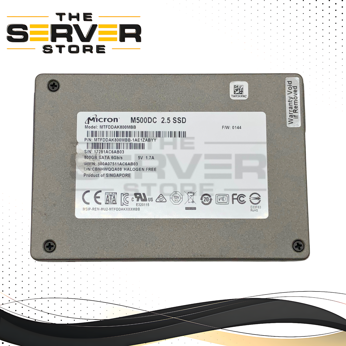 Micron M500DC 800GB MLC SATA III 6Gb/s 2.5" 7MM SSD MTFDDAK800MBB — The ...
