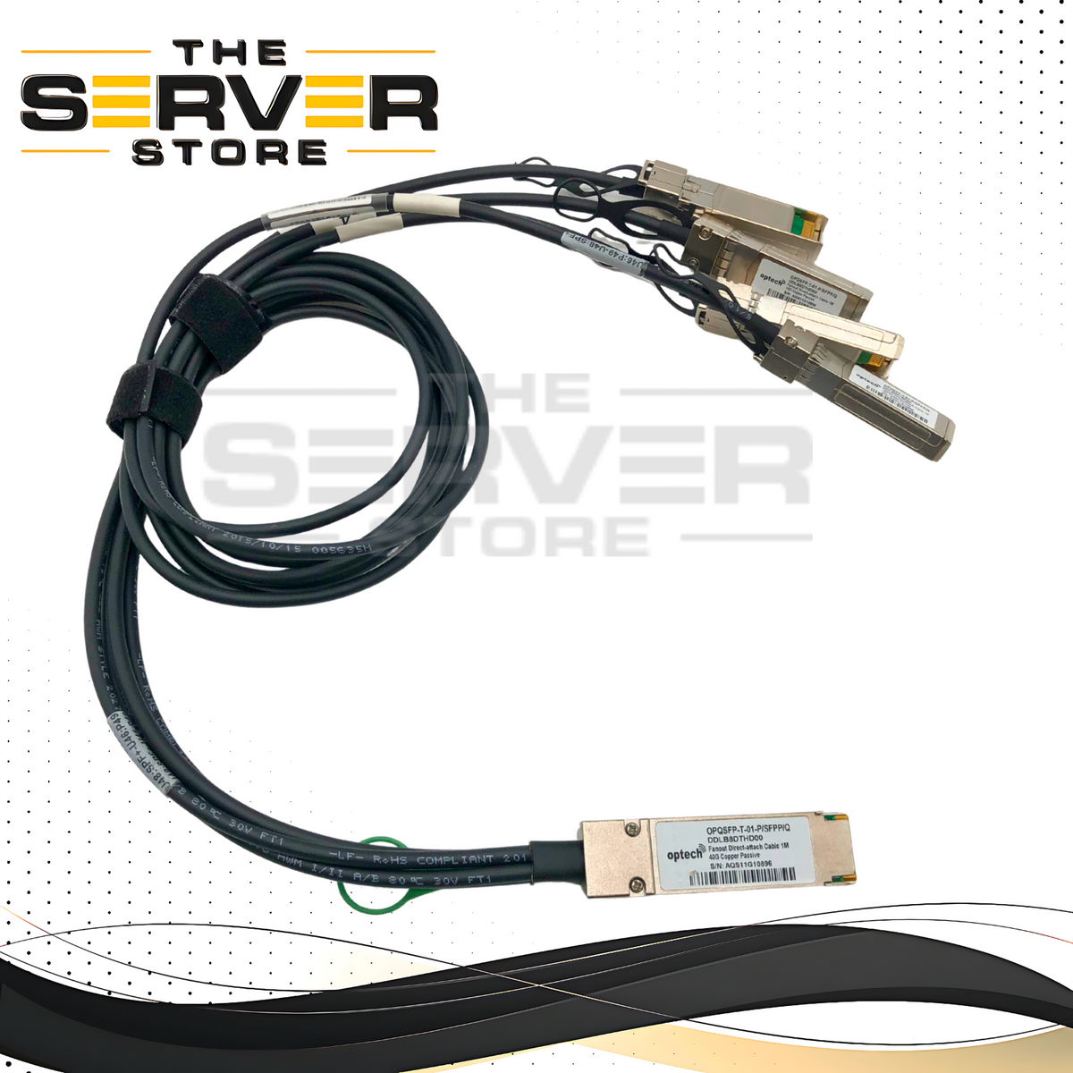 Optcore 1M 40G QSFP+ to 4x 10G SFP+ Passive DAC Cable OPQSFP-T-01-P — The Server Store Parts