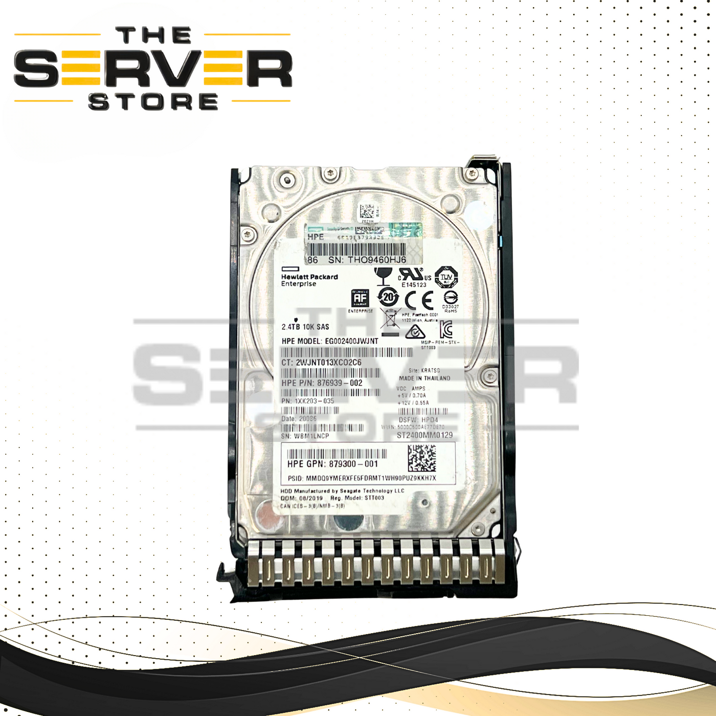 HPE 2.4TB SAS 12G 10K SC SFF 2.5" HDD 876939-002 881507-001 881457-B21 ...