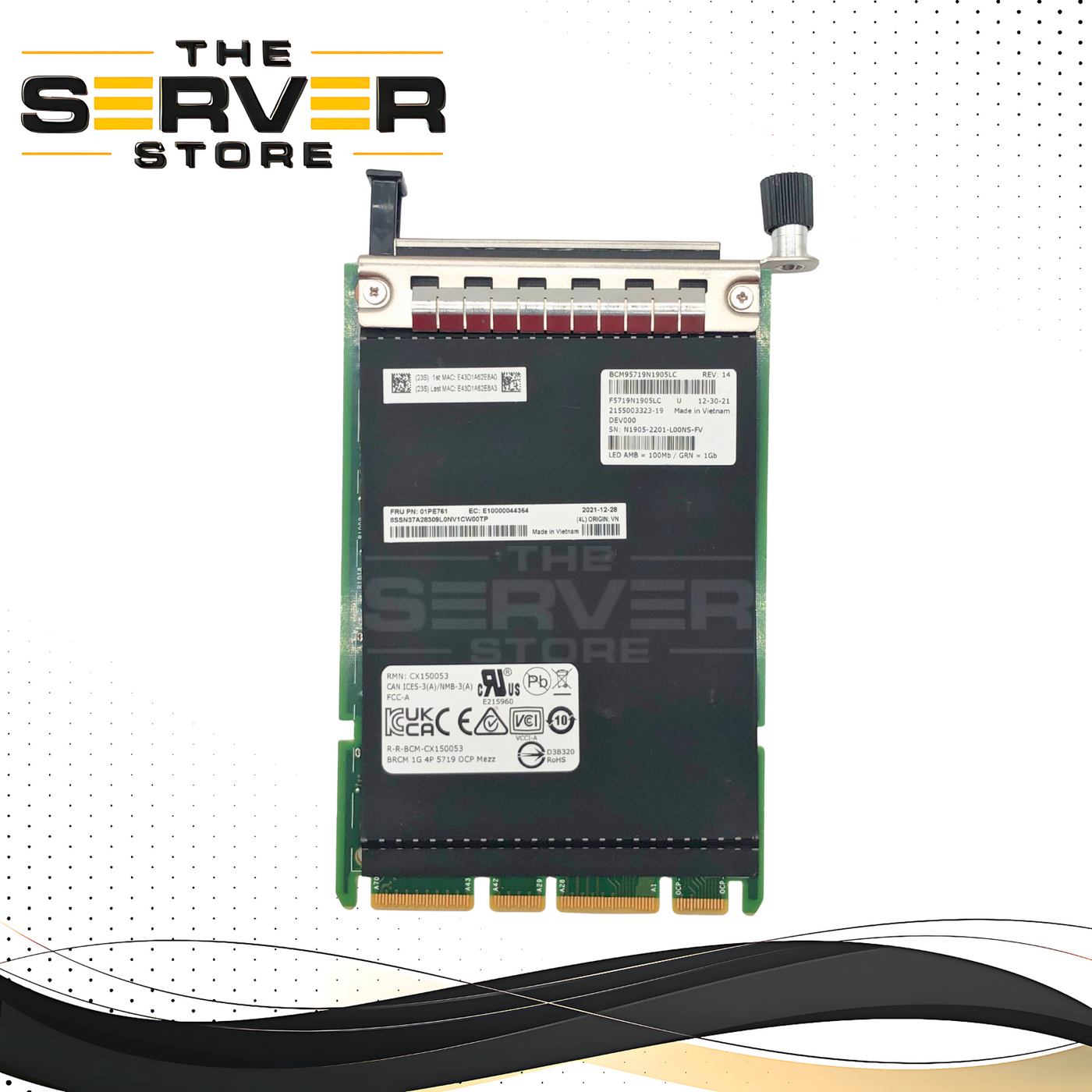 Lenovo Broadcom 5719 1G RJ45 4-port OCP Ethernet Adapter 01PE761 — The ...