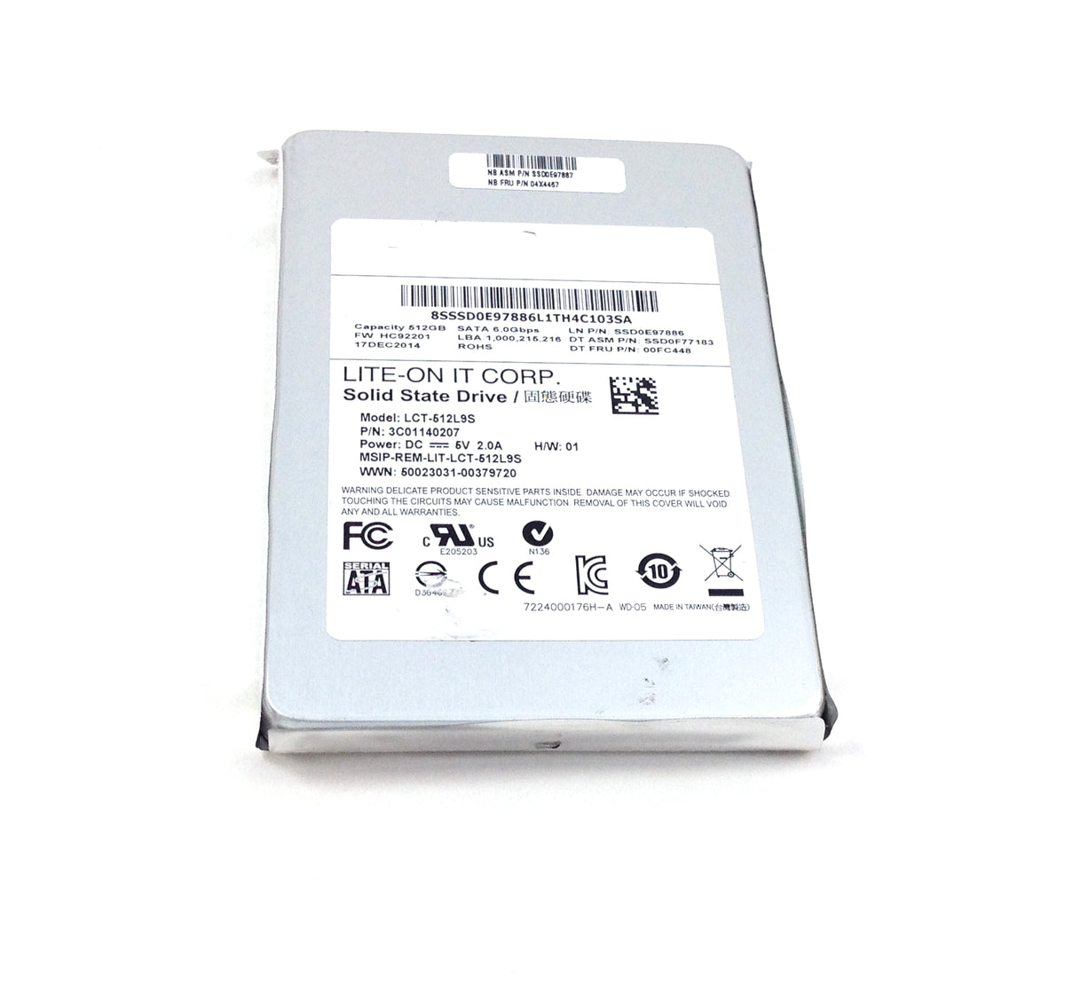 IBM LENOVO 512GB 6GBPS SATA 2.5'' SOLID STATE DRIVE (SSD0F77183) — The ...