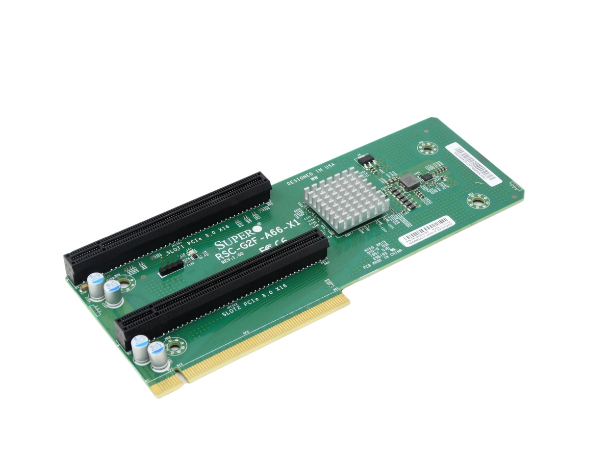 Supermicro 2U Front LHS Active GPU Dual PCI-E x16 Riser Card (RSC-G2F ...