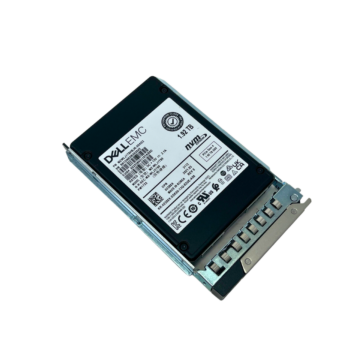Dell 1.92TB PCIe Gen4 NVMe U.2 2.5" SSD Solid State Drive PM1733 MZ-WL — The Server Store Parts