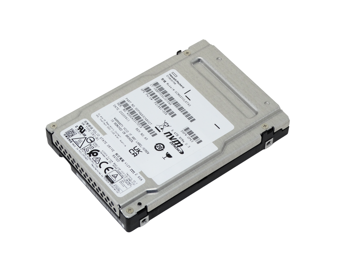 HPE 6.4TB NVMe U.3 PCIe 2.5" SSD Solid State Drive (KCM6XVUL6T40) — The ...