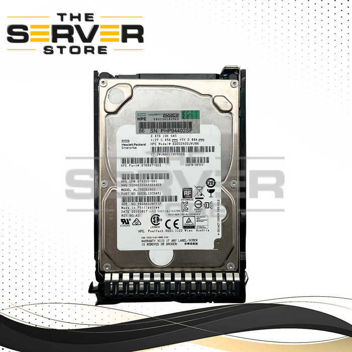 HPE 2.4TB SAS 12G 10K SC SFF 2.5" HDD 876937-002 881507-001 881457-B21 ...