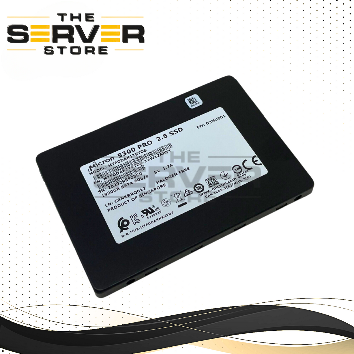 Micron 5300 PRO 1.92TB SATA 6Gb?s 2.5" SSD Solid State Drive(MTFDDAK1T ...