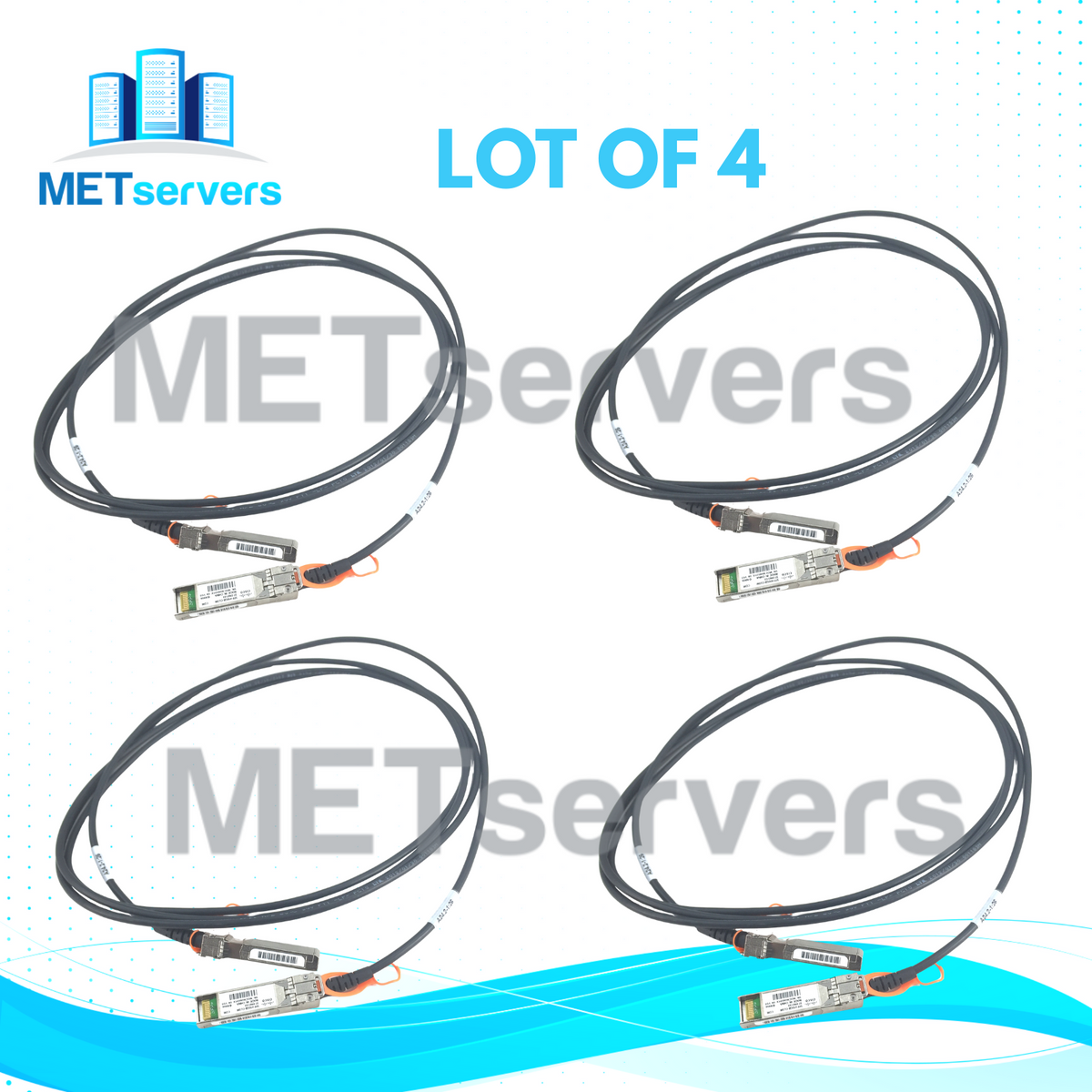 (LOT 4) Cisco 10GB SFP+ Twinax Copper 3M Passive Cable SFP-H10GB-CU3M ...