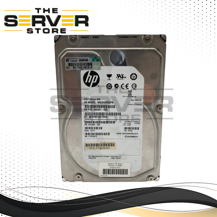 HP Seagate Constellation ES 2TB 7200RPM 6Gb/s SAS 3.5-inch LFF Enterpr — The Server Store Parts