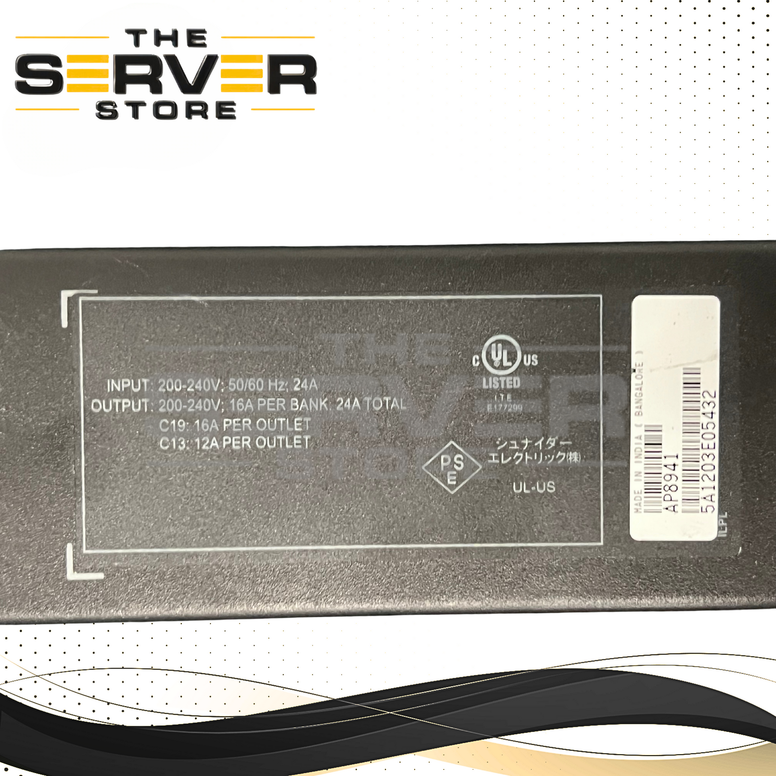 APC Rack PDU 0U 30A 208V 36xC13 6xC19 L6-30P Power Strip AP8941 — The ...