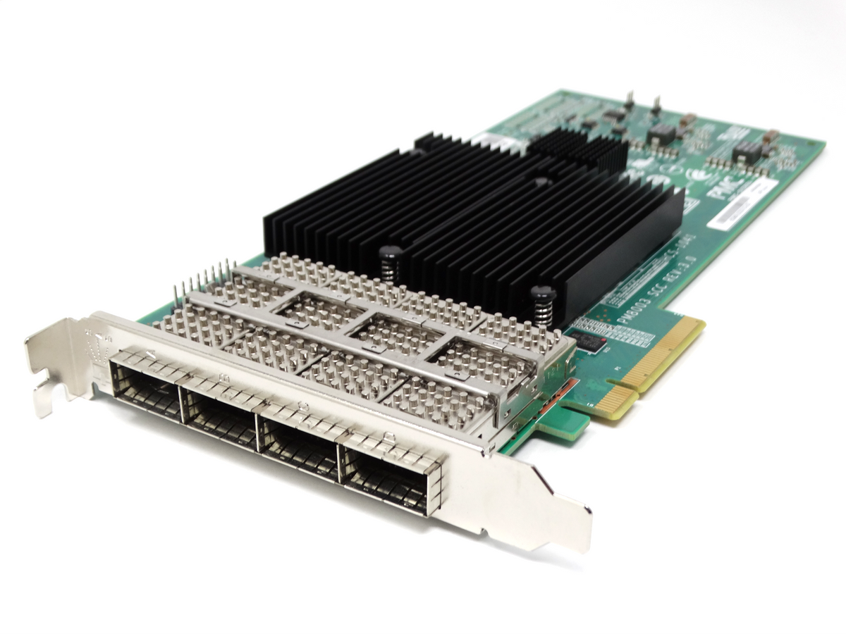 C0 PMC Sierra PM8003 SCC PCI-e 4-Port QSFP SAS HBA Cards v3.0 + v5.0 ...