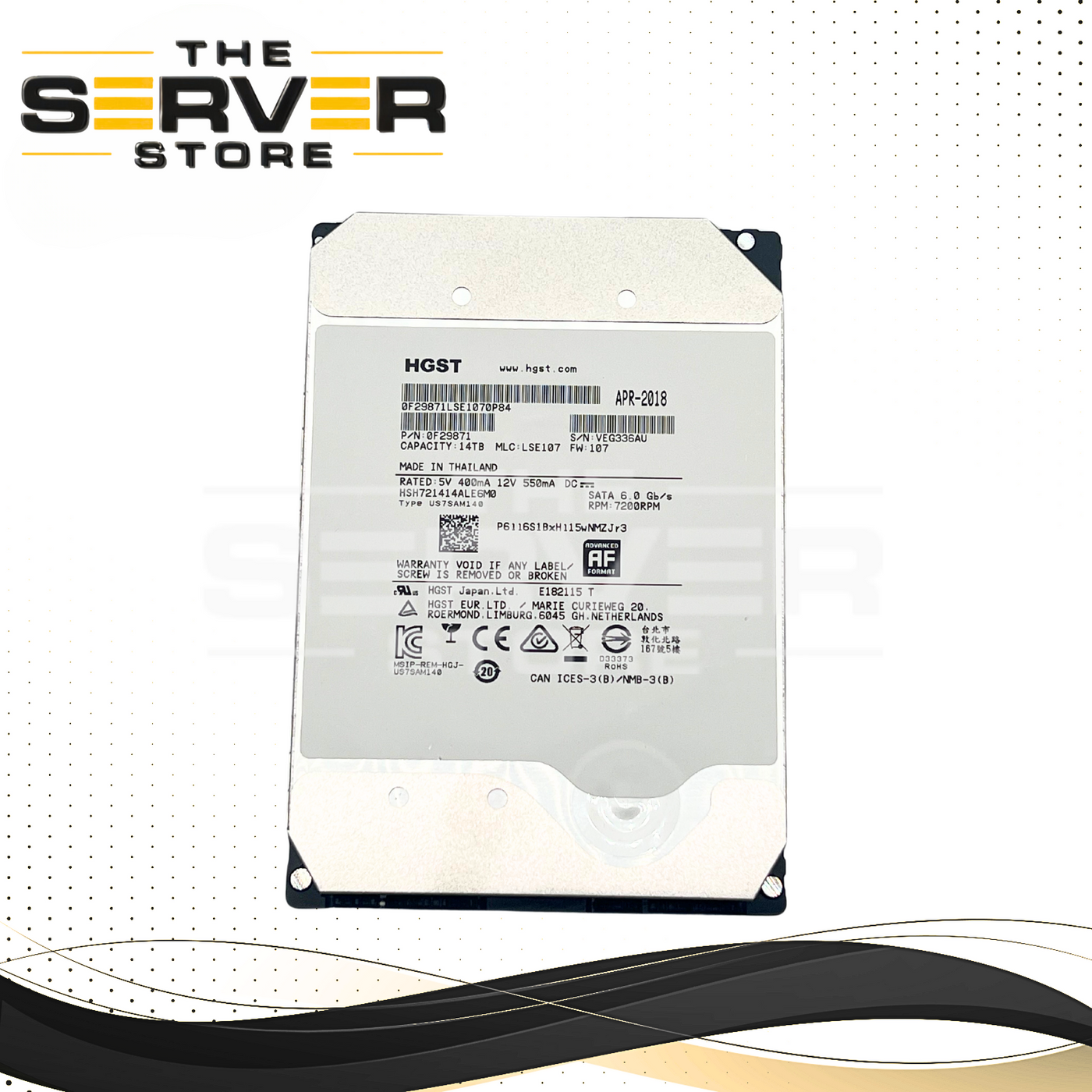 HGST 14TB SATA 6G 7.2K 3.5" HDD Host Managed SMR HSH721414ALE6M0 — The ...