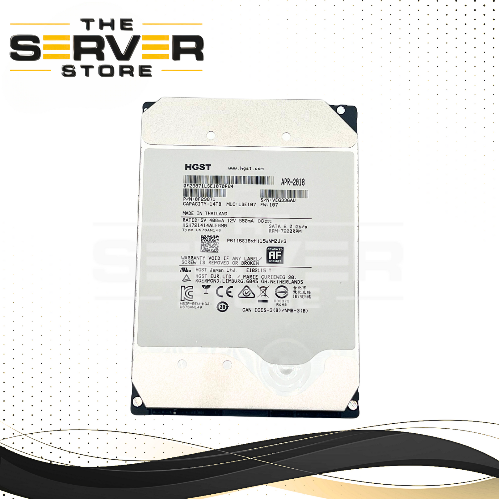 HGST 14TB SATA 6G 7.2K 3.5" HDD Host Managed SMR HSH721414ALE6M0 — The ...