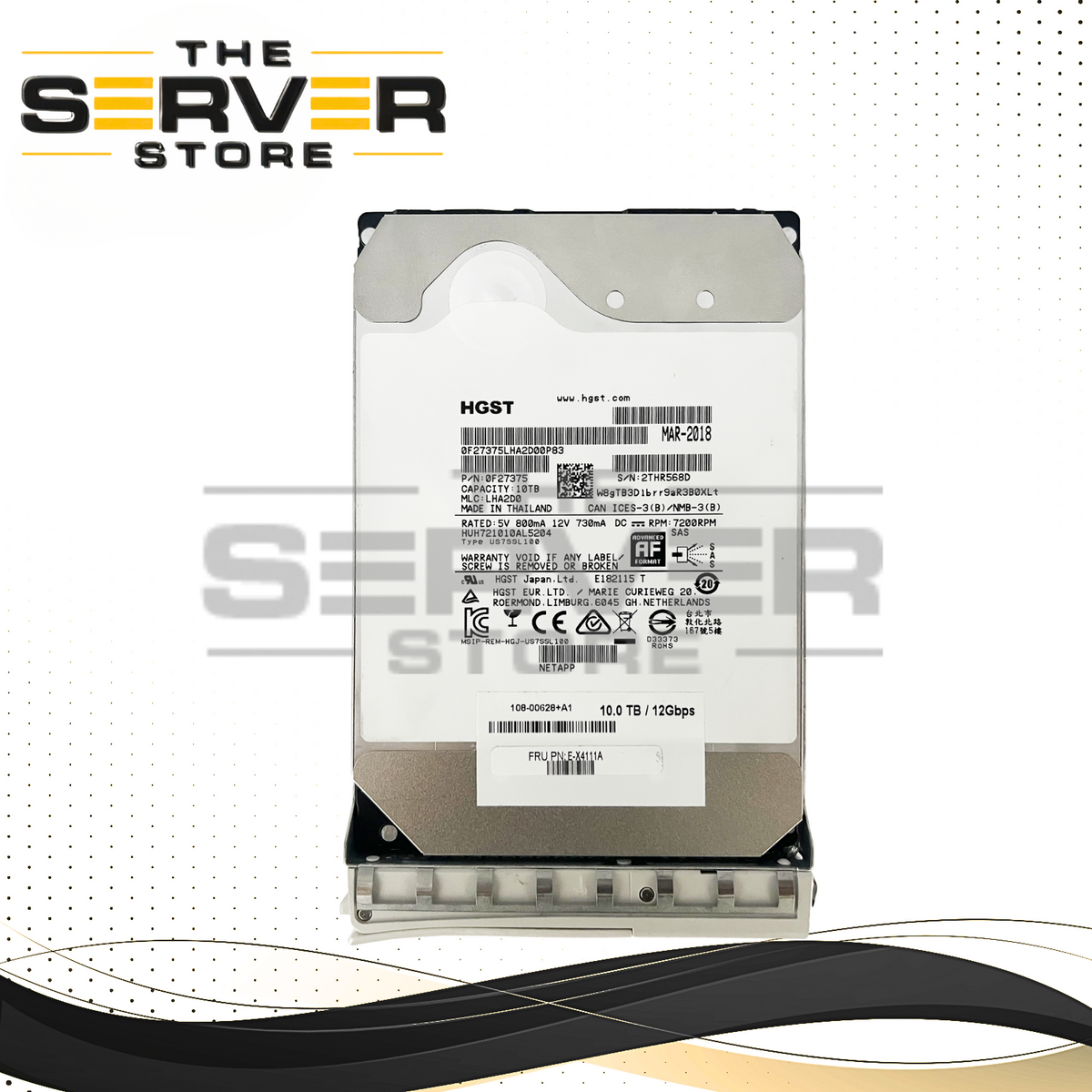 HGST 10TB SAS 12G 7.2K 3.5" HDD Cisco UCS C-Series LFF Tray — The ...