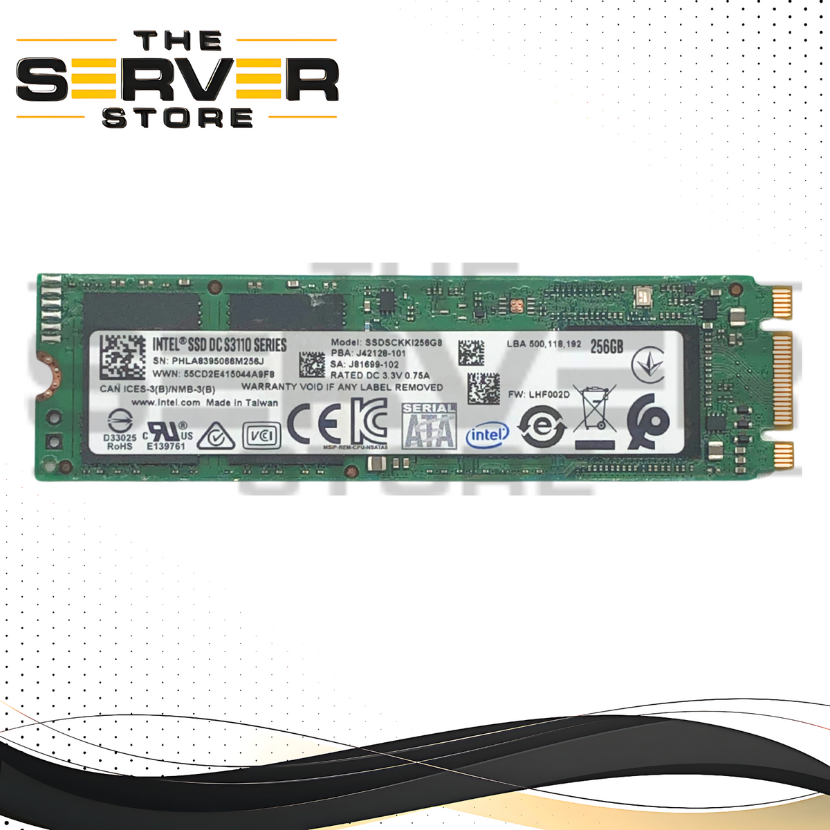 Intel 256GB SATA III 6Gb/s M.2 2280 TLC SSD DC S3110 SSDSCKKI256G8 ...