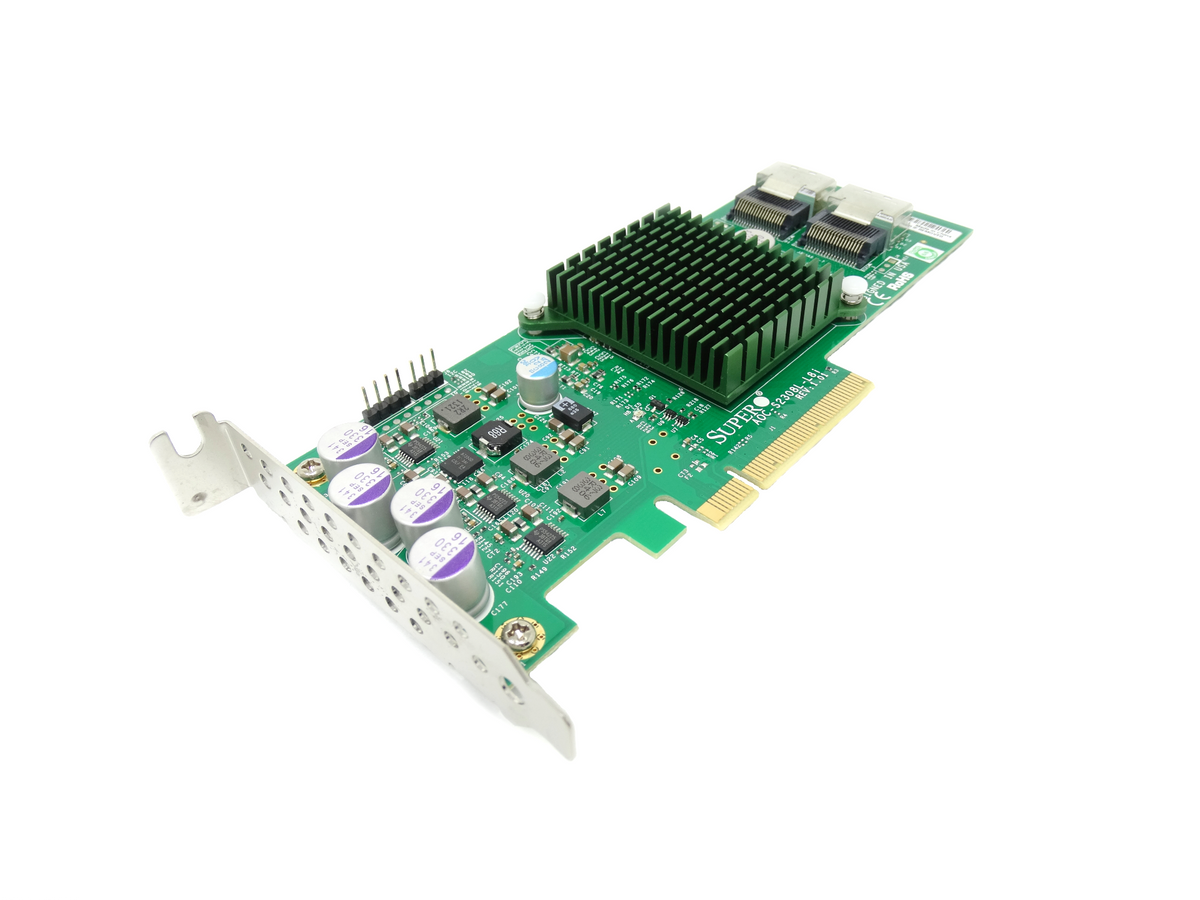 Supermicro 8-Port 6Gbps SAS SATA PCIe RAID Controller Card Low Profile ...