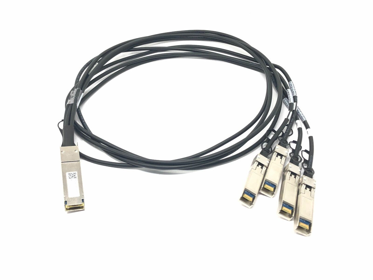 40Gb QSFP+ to 4x 10Gb SFP+ DAC Breakout Cable, 3 Meter, 28 AWG (SFPPQS ...