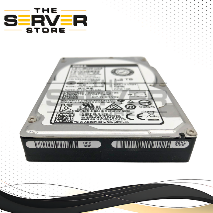 Dell HGST 1.2TB 10K 12G SAS 2.5" Enterprise HDD HUC101812CSS200 00KV02 ...